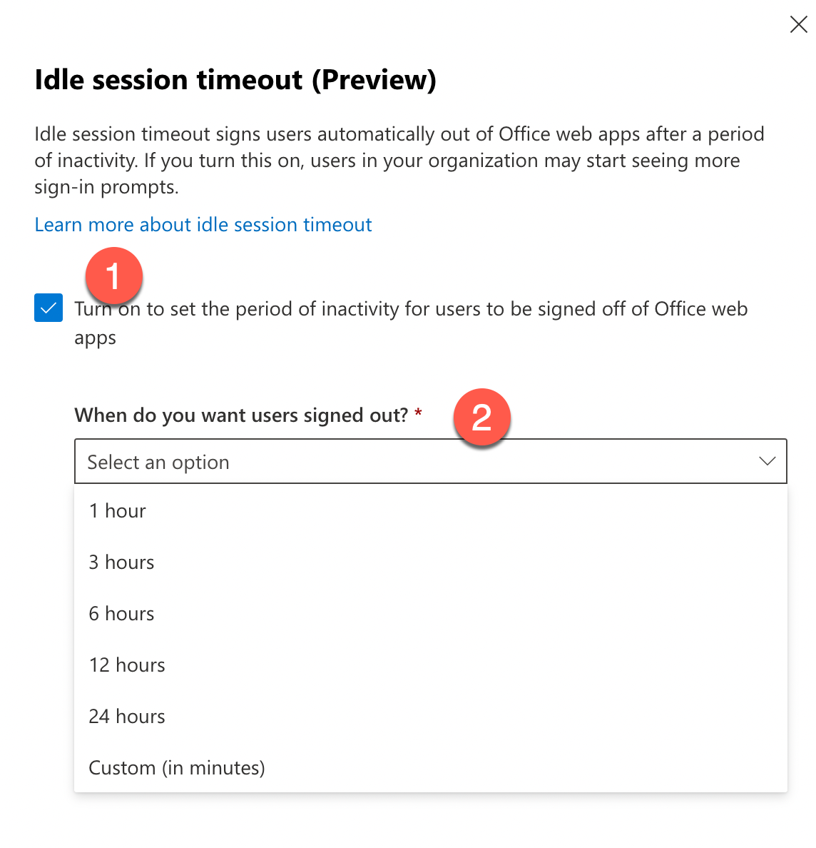 Microsoft 365: What is and how to set up “Idle session timeout”?